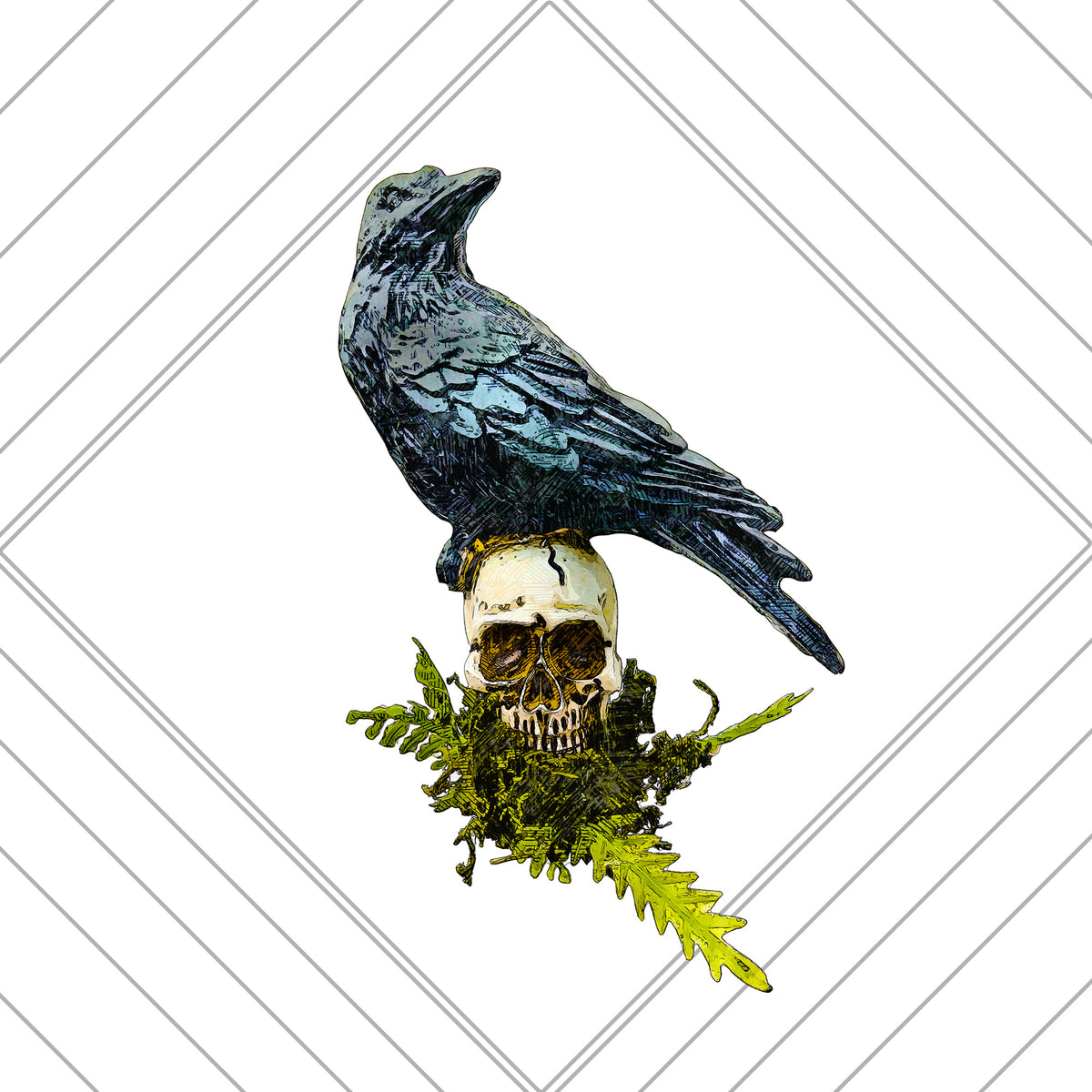 Perched Raven – Frugal Fitz Designs